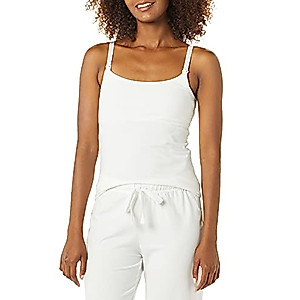Amazon Essentials Women's Maternity Nursing Friendly Camisole, Pack of 2, Black/White, Large