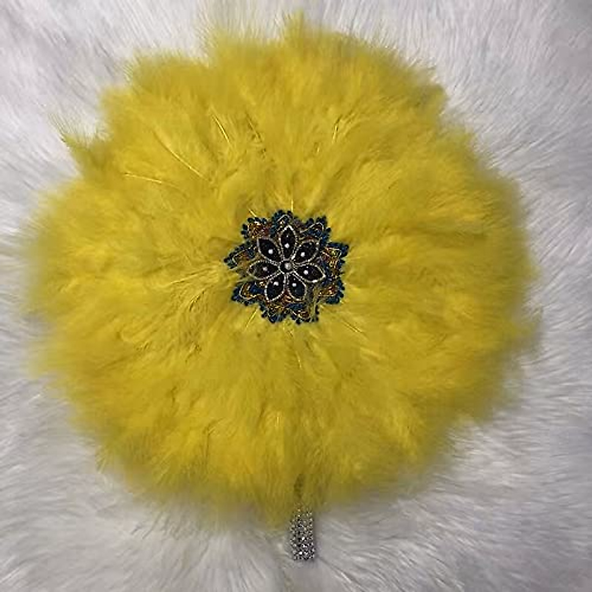 African Feather Fan African Custom Wedding Feather Hand Fan for Wedding Bride Hand Held Photo Props Art Craft Wedding Party Decoration Party Favors-Feather Fan for Bride