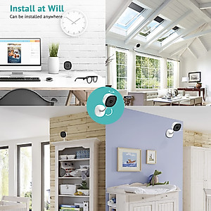 LaView 3MP Cameras for Home Security,2K Indoor Security Camera for Baby/Elder/Pet with Clear Night Vision,24/7 Live Video,Motion Detection,2 Way Audio,US Cloud/SD Card Storage,Compatible with Alexa