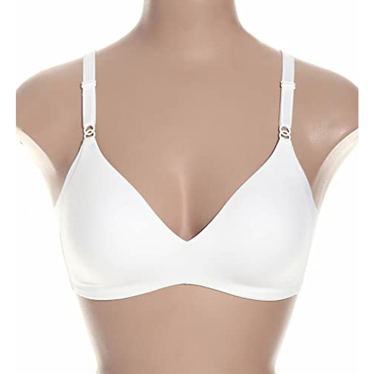 Warner's Women's No Side Effects Underarm-Smoothing Comfort Wireless Lightly Lined T-Shirt Bra 1056, Black, 40C