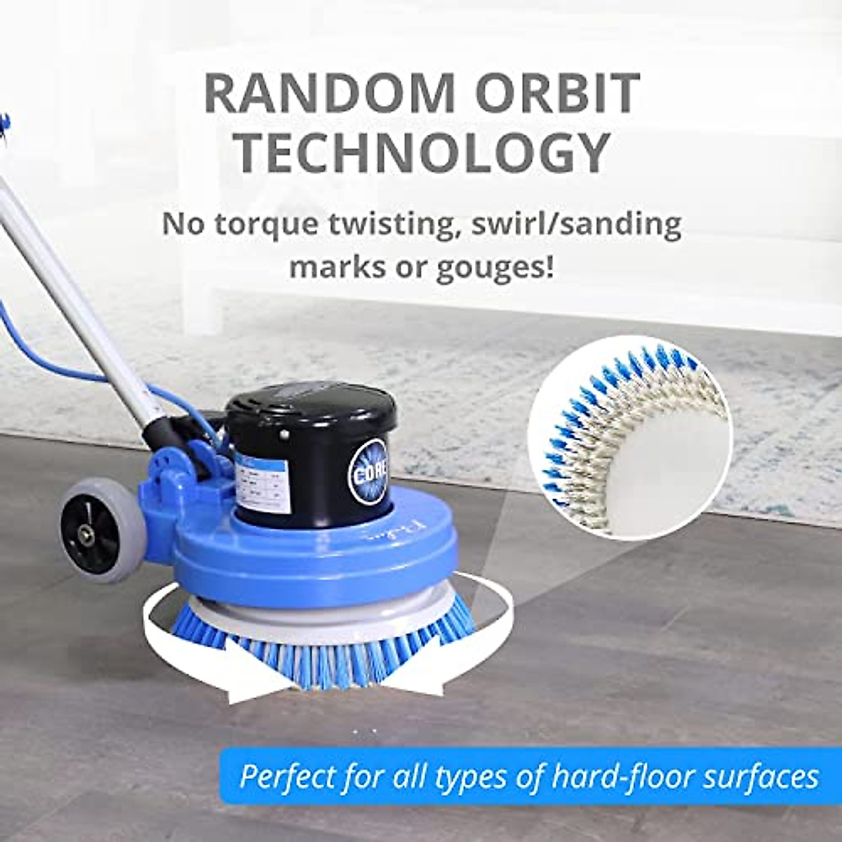 Prolux Core Floor Buffer - Heavy Duty Single Pad Commercial Floor Polisher and Tile Scrubber