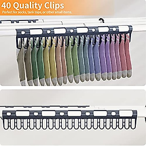 Foldable Drying Rack Clothing, Clothes Drying Rack Folding Indoor, Laundry Drying Rack - 40" x 28.8" x 14.2", Space Saving Indoor&Outdoor, White