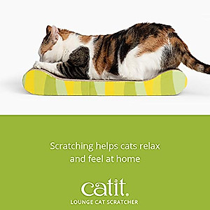 Catit Style Scratcher with Catnip - Jungle-Stripe Lounge