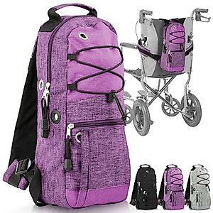 Vive Oxygen Tank Holder Bag - Portable Cylinder Backpack for Wheelchair & Walker - Adjustable Tank Carrying Accessories Bag for Shoulder, Rollator Walker, Scooter, Travel - Fits A, B, C, M2, ML6, M7