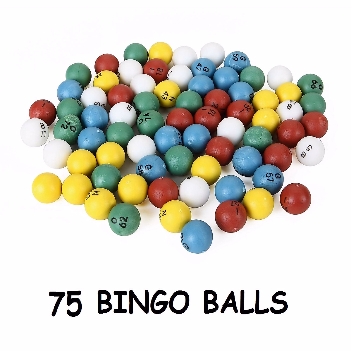 WIn SPORTS Bingo Game Set,8 Inch Metal Cage with Master Board,75 Multicolored Balls,150 Bingo Chips and 18 Bingo Cards, Ideal for Large Group Casino Game Set