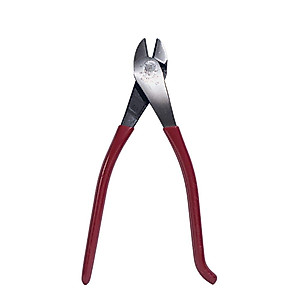 Pliers, Ironworker's Diagonal Cutting Pliers with High Leverage Design Works as Rebar Cutter and Rebar Bender, 9-Inch