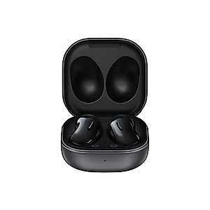 SAMSUNG Galaxy Buds Live, True Wireless Earbuds with Active Noise Cancelling, Microphone, Charging Case for Ear Buds, US Version, Onyx Black (Renewed)