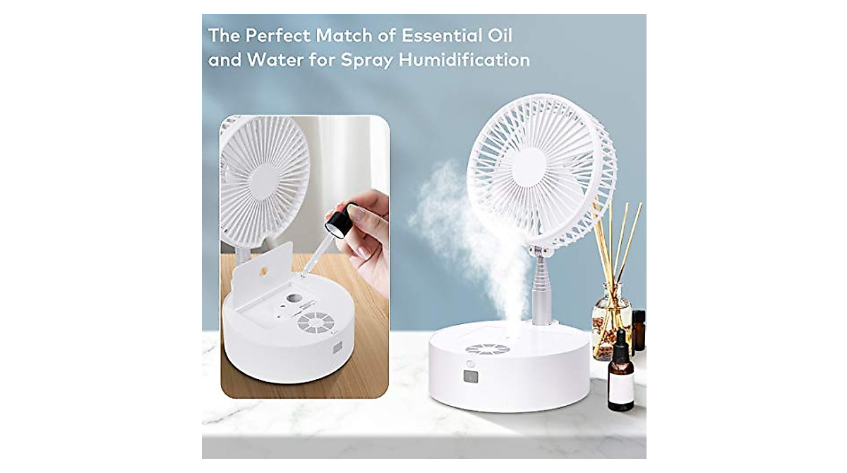 Rechargeable Oscillating Fan with Remote Control