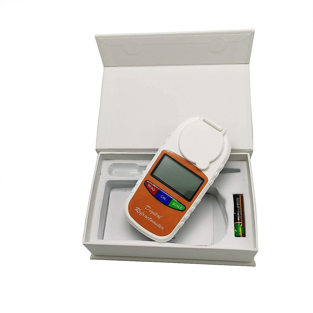 FVRYCA Handheld Honey Digital Auto Refractometer with ATC for Honey Moisture Calibration with 3 Scales,Range 0-90% Brix for Beekeeping,Honey Production,Sweetness or Water Content Test