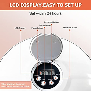 Pets Automatic Timed Pet Feeder,4pawslife 6 Meal Food Dispenser for Dogs, Cats & Small Animals Auto Feeder with Music