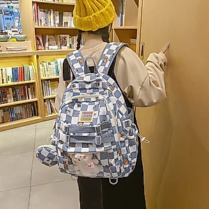 Lokkcy Kawaii Backpack for School,Backpacks for Girls and Backpack for Girls 10-12 Japanese School Bag book bags for girls 8-12(blue)