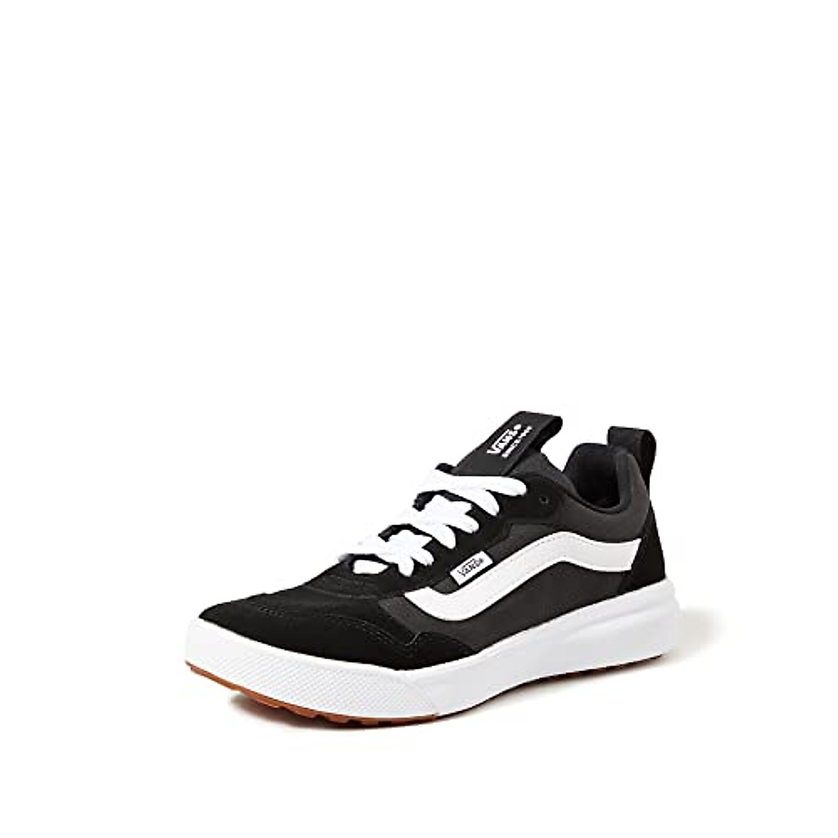 Vans Unisex Range Exp Suede Canvas Sneaker - Black/White 8