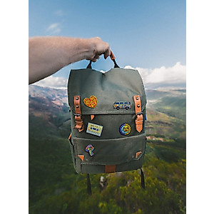 Iron on Hippie Patches Retro - The Carefree Bee | The Beatles Set of 12 Iron On Vintage Patches for Backpacks, Cute Jean Peace Sign Patches for Clothes (Set 4)