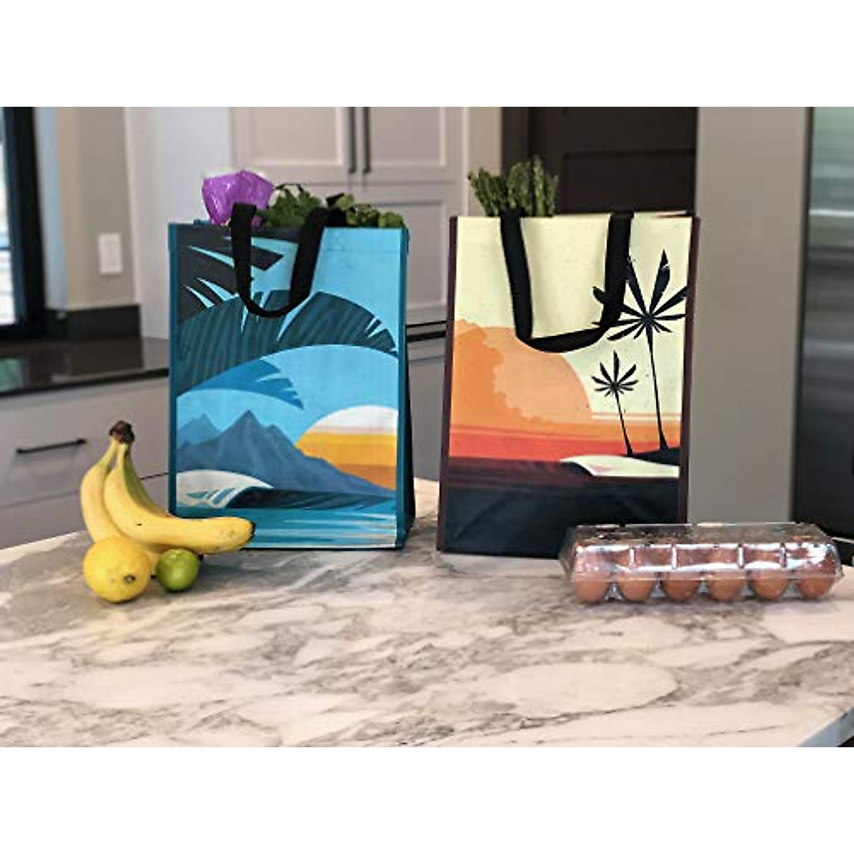 Foremost Reusable Bag Standard Size Artist Series 4 Pack, Multicolor, (74014)