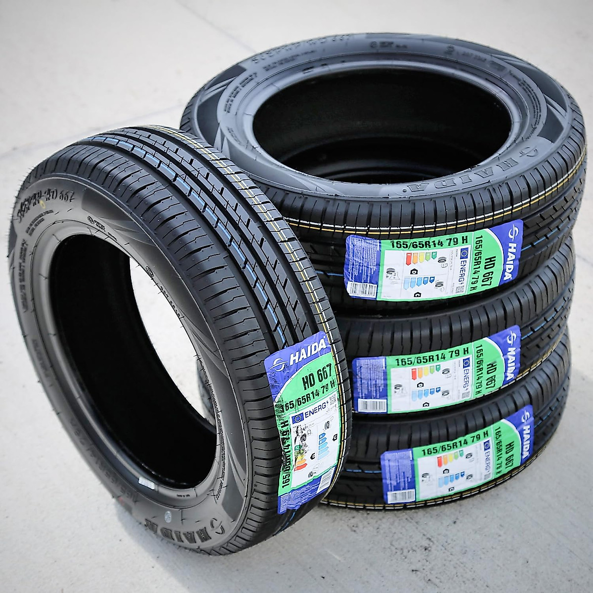 Haida SCEPHP HD667 All-Season Passenger Car Touring Radial Tire-165/65R14 165/65/14 165/65-14 79H Load Range SL 4-Ply BSW Black Side Wall UTQG 340AA