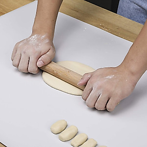 LONGFITE Extra Large Table Desk Mat Thick Silicone Place Mats Non Skid and Heatproof for Pastry Dough Rolling, Kids Craft Counter Top Protector (31.5 x15.7 inch)