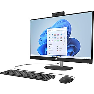 HP Pavilion 27 Touch Desktop 4TB SSD 32GB RAM (AMD Ryzen 7 Processor 8 Cores and Max Boost 4.30GHz, 32 GB RAM, 4 TB SSD, 27-inch FullHD IPS Touchscreen, Win 11) PC Computer All-in-One