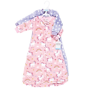 Hudson Baby Unisex Baby Plush Long-Sleeve Sleeping Bag, Sack, Blanket, Celestial Unicorn, 0-9 Months