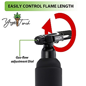 Yuge Torch Premium Butane Torch Cooking, Soldering & DIY Crafts Refillable Kitchen Blow Torch with 25g Gas Capacity Adjustable Mini Culinary Creme Brulee Food Torch Lighter (Butane Gas Not Included)