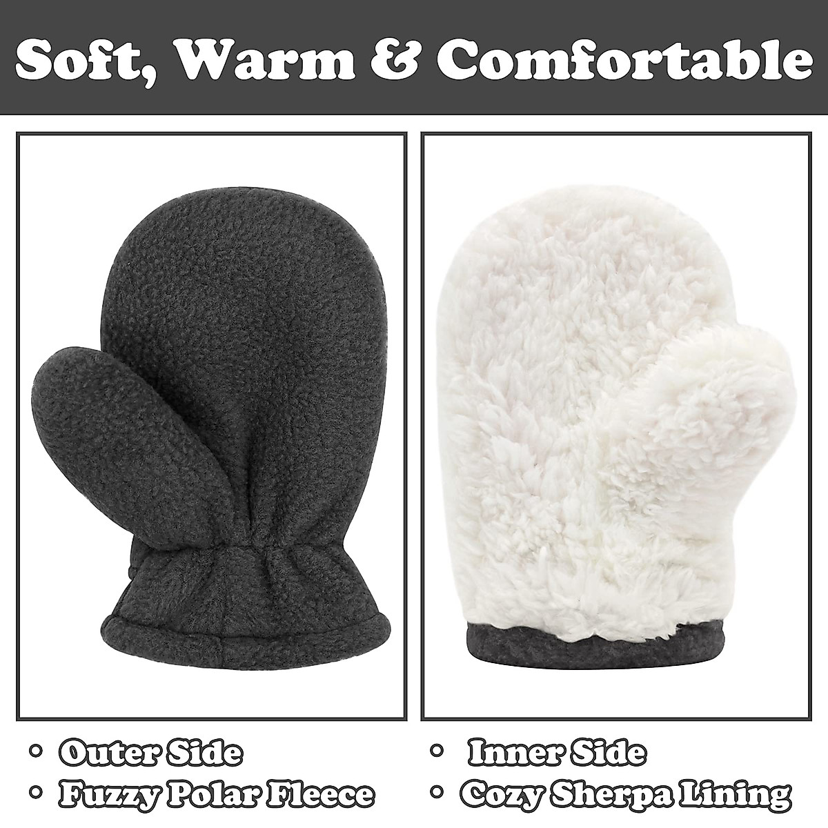 Baby Mittens Baby Boy Girl Mittens Toddler Gloves Winter Baby Hand Mittens Toddler Mittens Baby Gloves