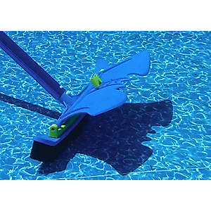 Aqua Ez - Hydrodynamic 18 inch Nylon Bristle Pool Brush w/ Dynamic Wing for Effortless Cleaning (for Vinyl, gunite, and Above Ground Pools)