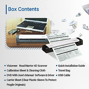 Visioneer RoadWarrior 4D Duplex Mobile Scanner