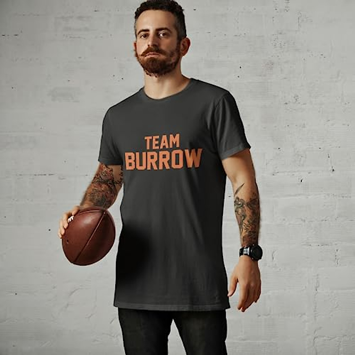 Expression Tees One-Piece Team Burrow 6 Months Black Romper