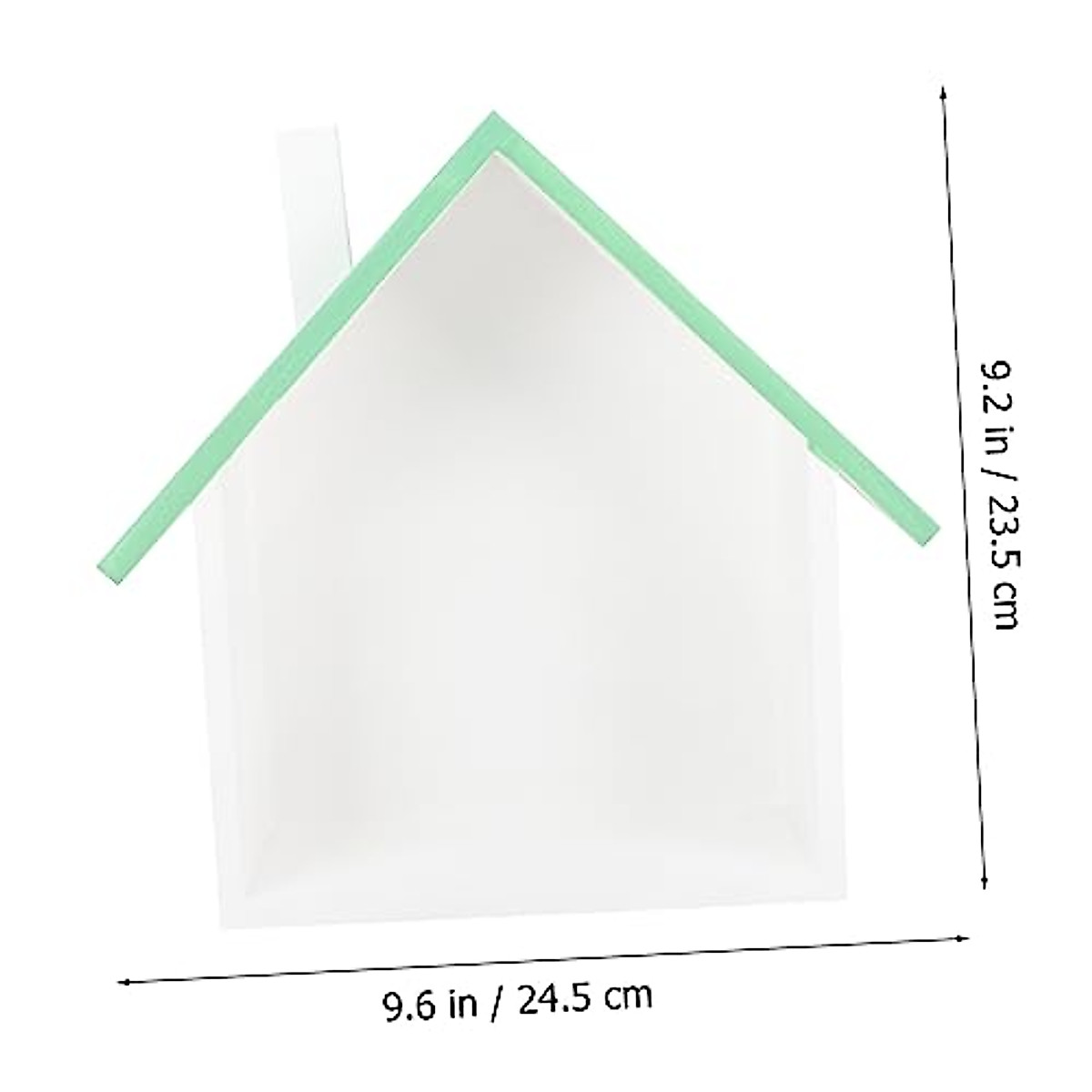 GREENADSCAPE Wall Cabin Wall Shelves American Wall Shelf Shelves for Wall Small Display Shelf Small Shelf Decor Wall Shelf for Bedroom Wall Storage Shelves Floating Nursery Shelves Wooden Green