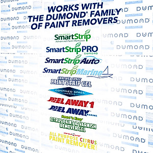 Dumond Laminated Paper - Keeps Dumond Paint Removers in Wet State - Extends Product Life & Speeds Removal - Traps Paint Flakes & Debris - Easy Disposal of All Paint Residue - 1 Roll, 13” x 300 ft.