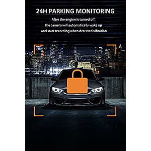 Dual Dash Cam Front and Inside FHD 1080P Dash Camera for Cars Dashcams for Cars with Infrared Night Vision Car Camera Driving Recorder 24H Park Monitor Motion Detection G-Sensor for Taxi Uber