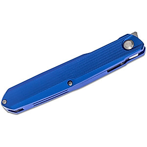 Real Steel G5 Metamorph Mk.II Folding Pocket Knife - Sandvik 14C28N Blade, Aluminum Handle - Camping, EDC Knife for Men and Women (Intense Blue)