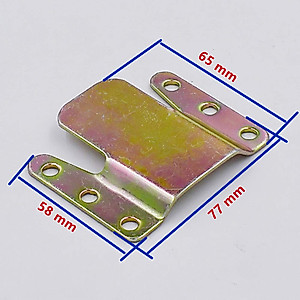 4 Pieces (2 Pairs) Cold Rolled Steel Universal Sectional Sofa Interlocking Photo Frame Connector Bracket Sofa Connector Bracket 1.8mm Thickness Sectional Couch Bracket with Screws, X-Large