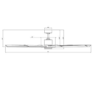 Aura Indoor and Outdoor 8-Blade 72in Smart Ceiling Fan in Soft Brass Matte White with 3000K LED Light Kit and Remote Control works with Alexa and iOS or Android App