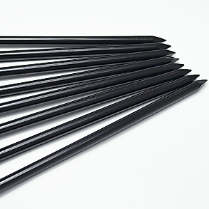 Beefoor 12-Inch Tent Stakes, Heavy Duty Camping Stakes, Forged Steel Tent Pegs Unbreakable and Inflexible, Available in Rocky Place Dessert Snowfield and Grassland 12in-8parks