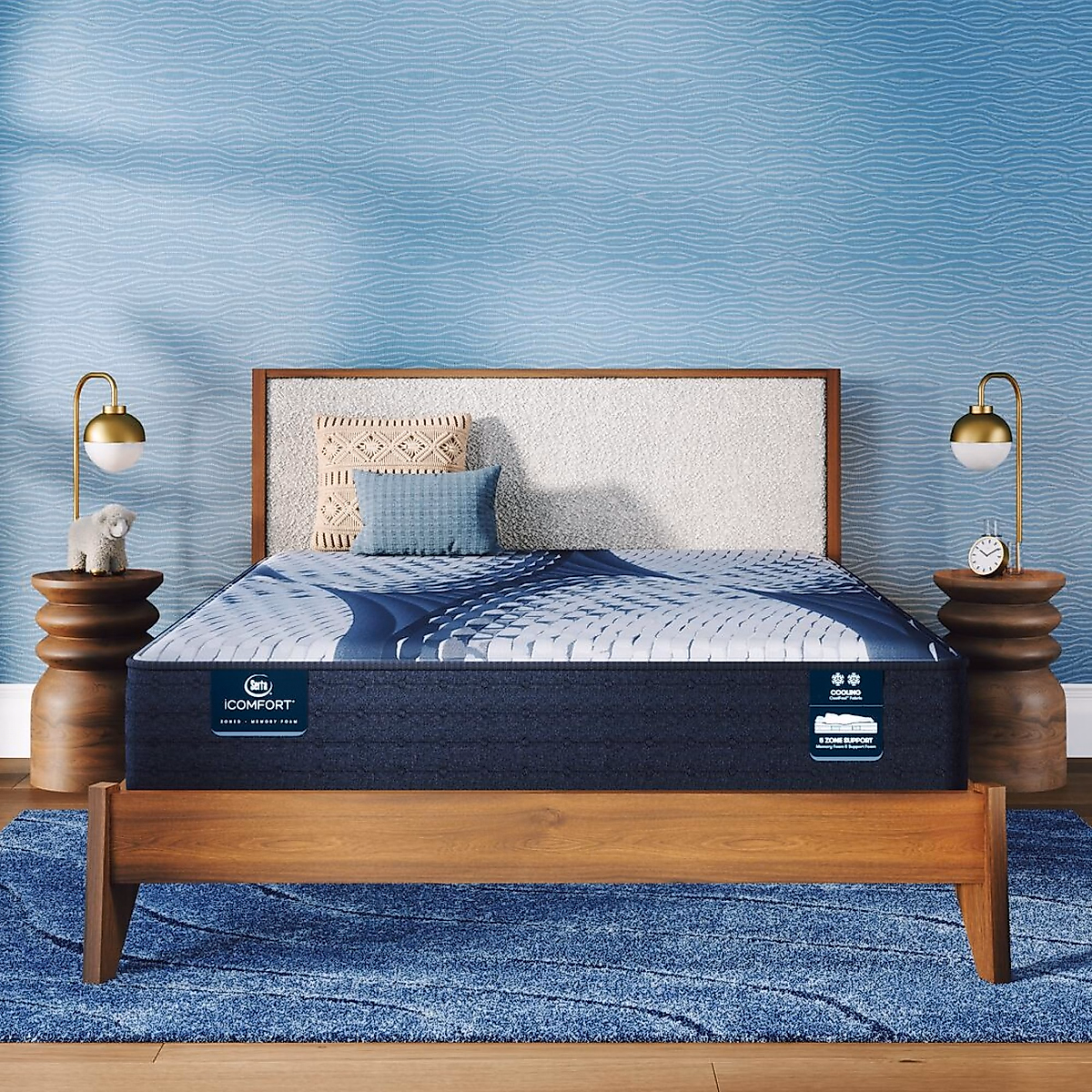 Serta iComfort - Elana 11.5" Firm Queen Memory Foam Mattress - Pressure-Relieving, Cooling, and Supportive for a Restorative Sleep - 100 Night Trial, CertiPUR-US Certified