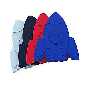 Bentgo Prints Insulated Lunch Bag Set With Kids Bento-Style Lunch Box and 4 Reusable Ice Packs (Space Rockets)