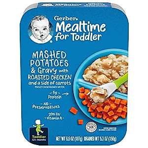 Gerber Graduates Lil' Meals Mashed Potatoes & Gravy with Roasted Chicken & Carrots, 6.6 OZ