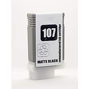 XL-Ink Compatible for Canon PFI-107/PFI107 6-Pack (2X Matt Black, Black, Cyan, Magenta, Yellow)