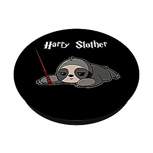 Hairy Sloth Cute Potter Slother for Sloth Lovers PopSockets PopGrip: Swappable Grip for Phones & Tablets