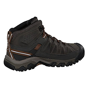 KEEN Men's Targhee 3 Mid Height Waterproof Hiking Boots, Black Olive/Golden Brown, 11.5