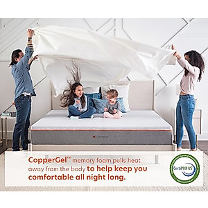 Craft & Trade 12-Inch Artistry Collection Hybrid Mattress, Bed-in-a-Box, CopperGel Cooling, Supportive Steel Coils, CertiPUR-US Certified, Twin, 100 Night Trial