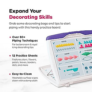 Wilton Deluxe Practice Board Set for Cake Decorating Training