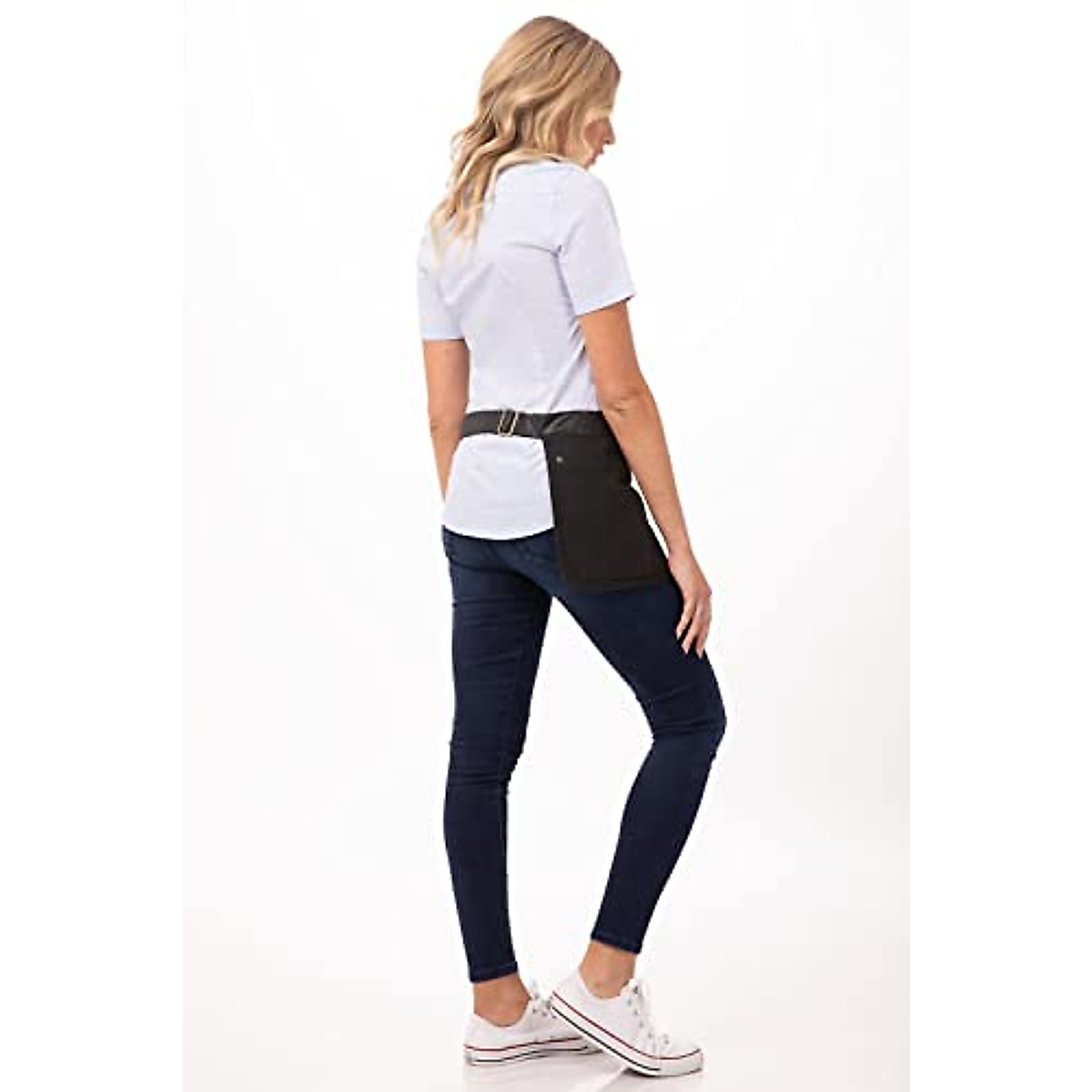 Chef Works Unisex Indy Hipster Apron, Steel Grey, One Size