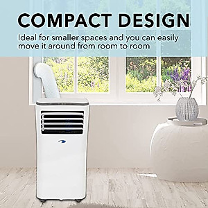 Whynter ARC-102CS 10,000 BTU 3-in-1 Portable Air Conditioner, Dehumidifier and Fan Bundle with 2 YR CPS Enhanced Protection Pack