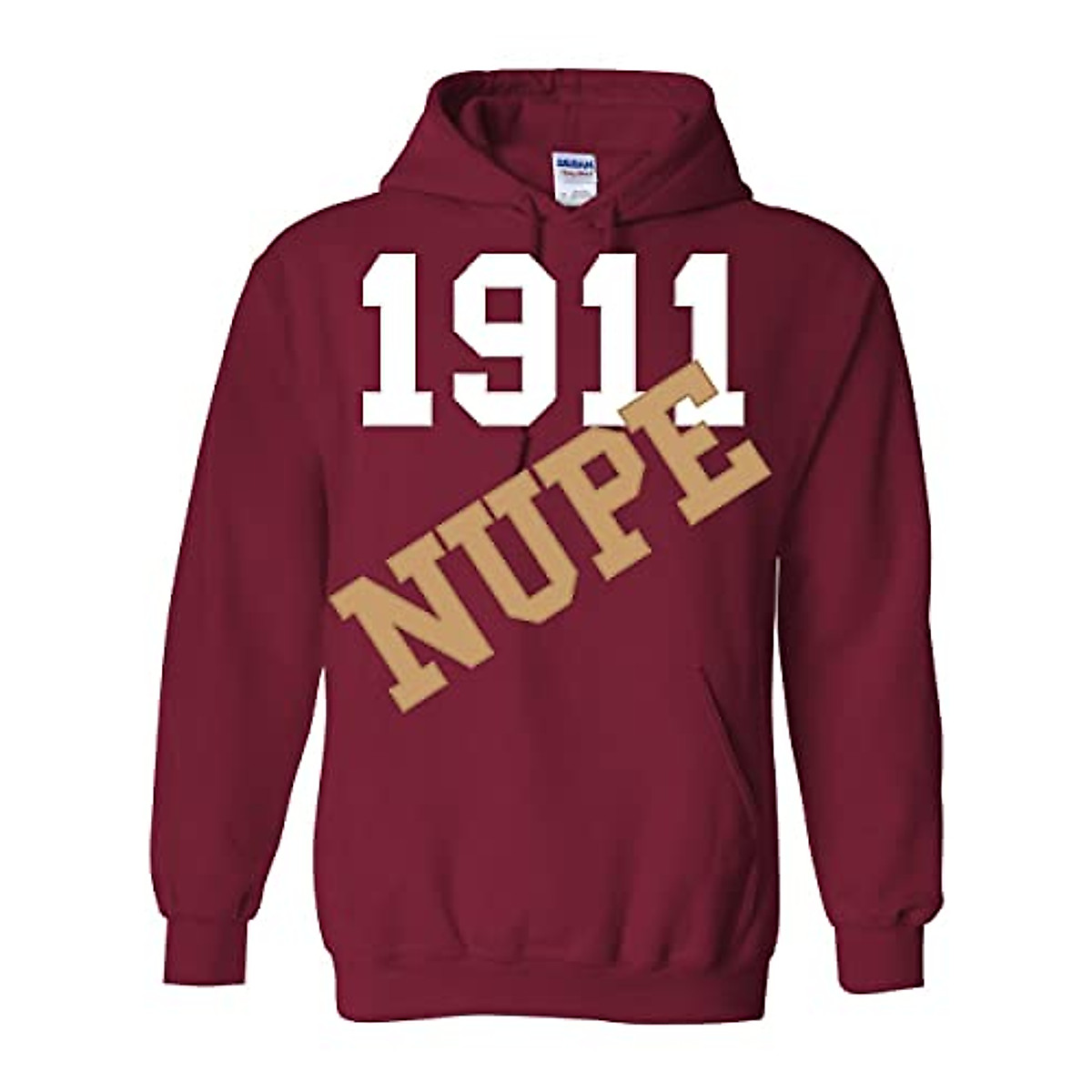Kappa Alpha Psi Chapter 23 Year Word Hooded Sweatshirt (as1, alpha, s, regular, regular, Crimson)