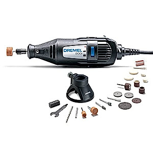 Dremel 200-1/21 Two-Speed Mini Rotary Tool Kit with 21 Accessories- Hobby Drill, Woodworking Carving Tool, Glass Etcher, Small Pen Sander, Garden Tool Sharpener, Craft and Jewelry Drill