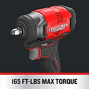 Craftsman V20 RP Cordless Impact Wrench, 3/8 inch Drive, Bare Tool Only (CMCF911B)