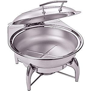 UZOURI Stainless Steel Chafing Dish, Chafing Dish Set Food Warmer Buffet Chafing Dishes Set for Catering Buffet Warmer with Hydraulic Flip, for Buffet Catering(Color:Square Section) (Square Section)