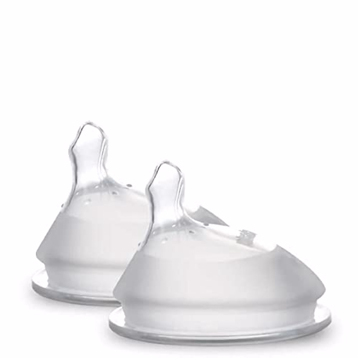 haakaa Gen.3 Silicone Orthodontic Bottle Nipple - Teat Attachment Compatible with Baby Bottles (Glass/Silicone) - Slow Flow - 2 pcs.