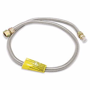 Appliance Pros 1/2 I/D, 5/8 O/D Gas Stove Flexible Hose Gas Line, Braided Stainless Steel, Fit Most Range and Grill Models 1/2 MIP x 3/4 FIP, 60 inch